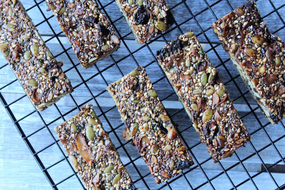 Seedy Bars (nut free. paleo. keto)